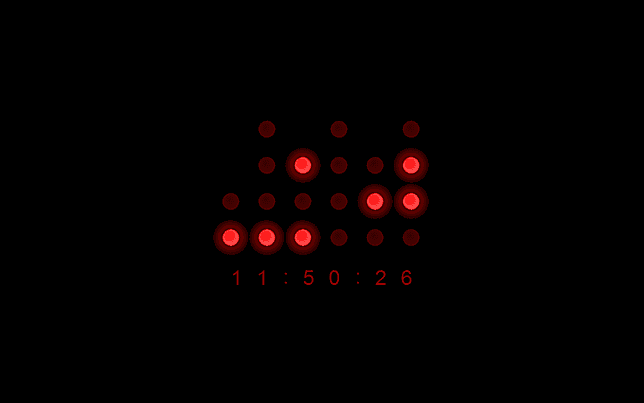 Binary Clock Screensaver for Windows - Screensavers Planet
