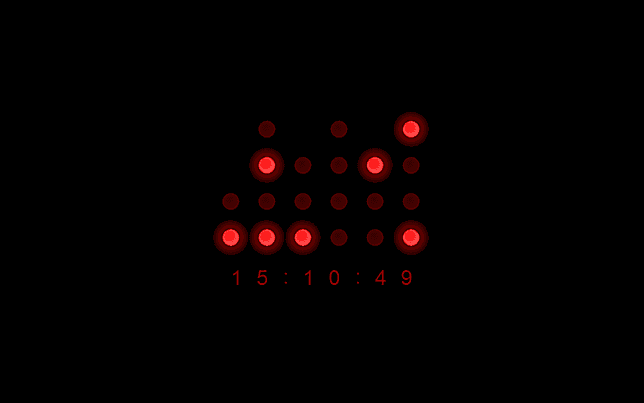 Binary Clock Screensaver for Windows - Screensavers Planet